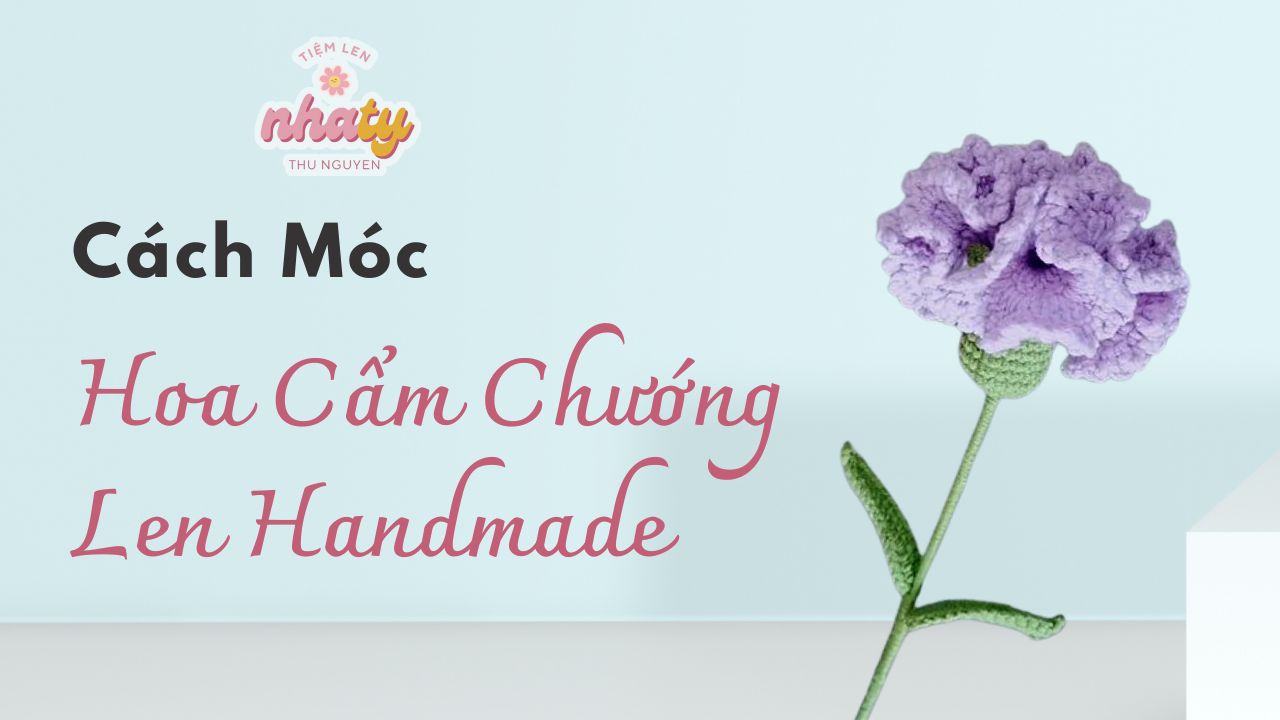 Cách Móc Giỏ Hoa Len Handmade Đơn Giản