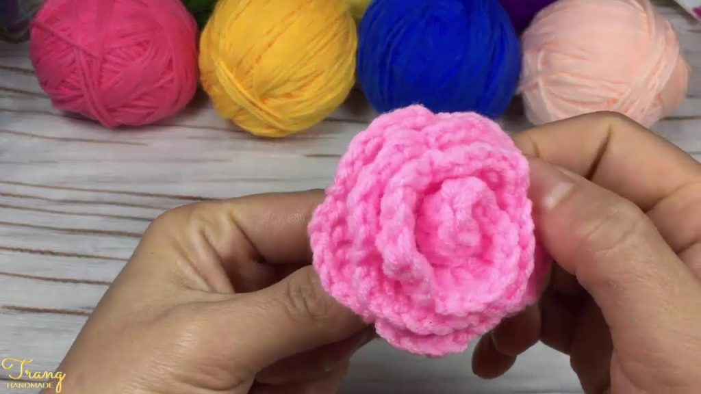 #1 Hướng Dẫn Cách Móc Len Hoa Hồng Bằng Xinh Xắn
